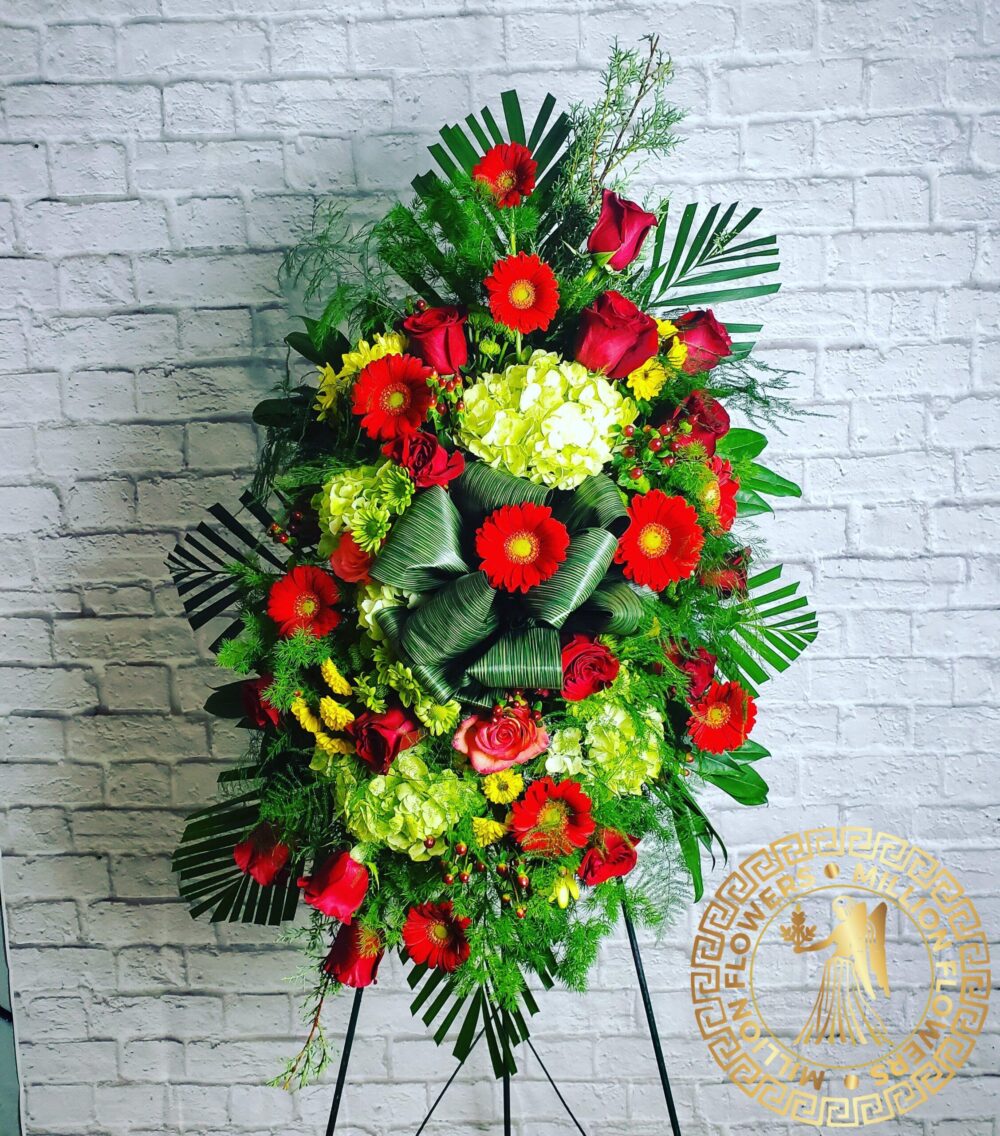 Vibrant Life Standing Spray - Million Flowers