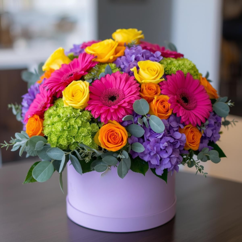 Candy Crush | Vibrant Flowerbox | Bright & Cheerful Gift | Million Flowers™